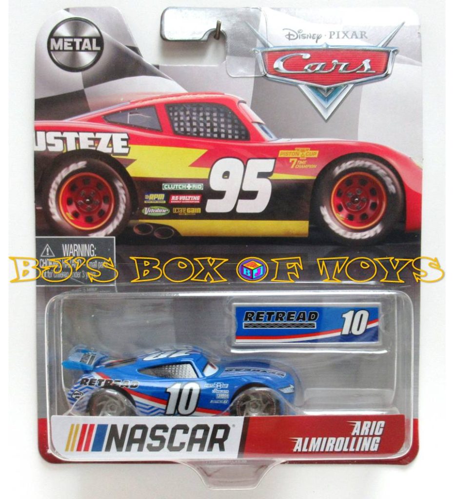 Buy Disney Pixar Cars NASCAR Piston Cup Racer ARIC ALMIROLLING Retread ...