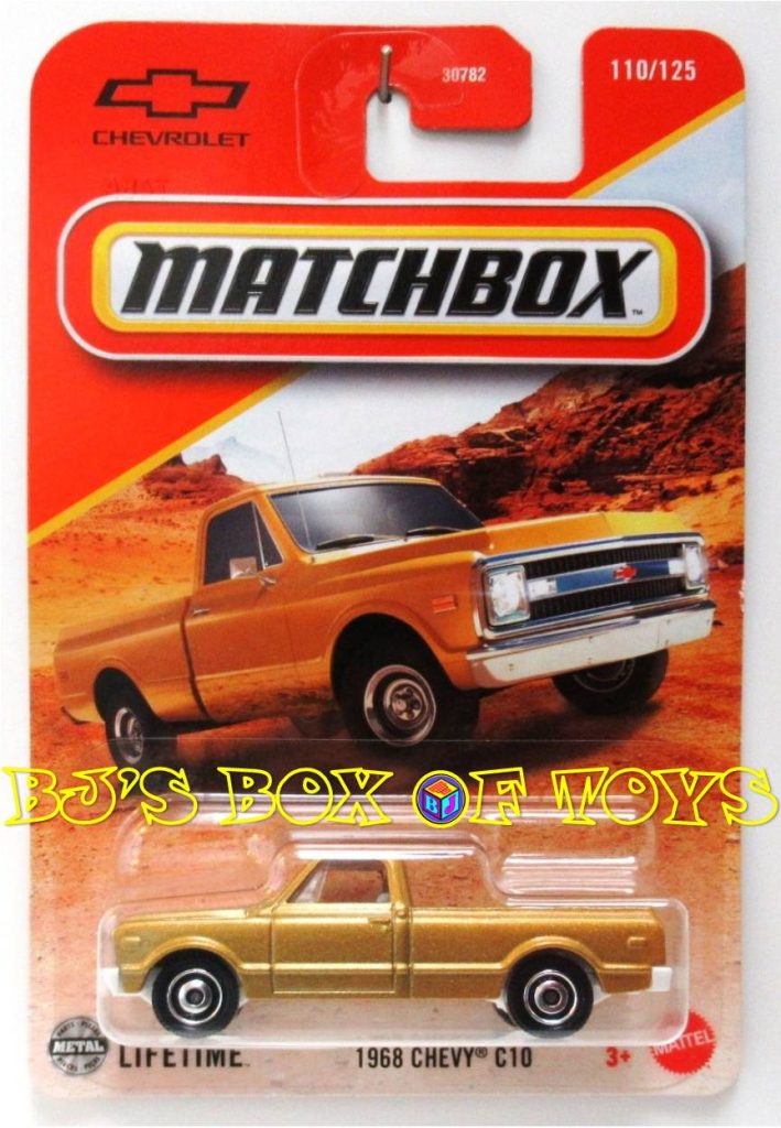 Buy 2025 Matchbox 1968 Chevy C10 Gold Pickup Truck #110 New - BJ's Box ...